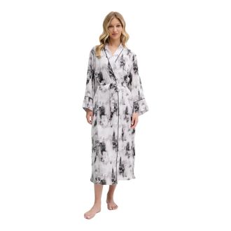 DKNY Dkny, Femme, V&ecirc;tements de nuit et de d&eacute;tente, Noir, Taille: 38 FR Robe &agrave; ceinture