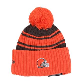 New Era Cleveland Browns Pom Pom Beanie Hat - - Accessories - Herren - Orange - ONE SIZE