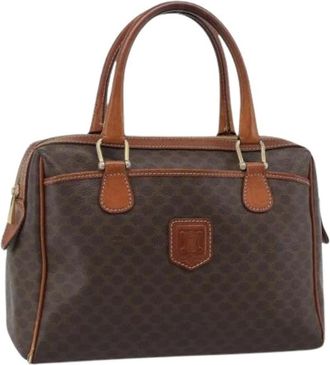 Celine Pre-owned Macadam Canvas Hand Bag - Femme - Pre-owned - Brun - Taille: ONE Size
