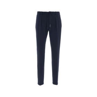Circolo 1901 Homme, Pantalons, Bleu, Taille: S Pantalon Chino Bleu avec Pli