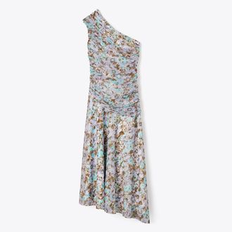 Tory Burch Damen Einschultriges Kleid mit Print