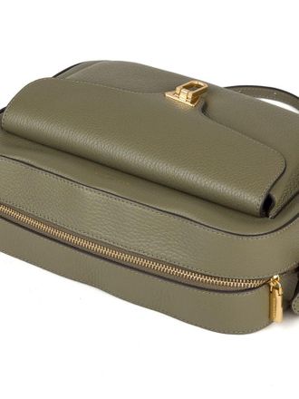 Coccinelle Womens Crossbody Bag Laurel Green Cowhide - Crossbody-Bags