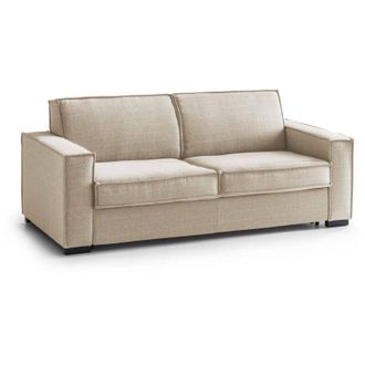 Talamo Italia Schlafsofa Adalgisa, 3-Sitzer-Sofa, 100% Made in Italy, Wohnzimmersofa mit drehbarer &Ouml;ffnung, aus gepolstertem Stoff, mit Standard-Armlehnen, Cm