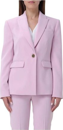 Pinko Pinko, Femme, Vestes, Rose, Taille: 42 FR Tailored SingleButton Blazer