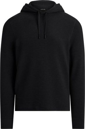 Ralph Lauren Hoodie mit Waffelstrick-Muster - Schwarz