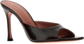 Amina Muaddi Alexa Slipper 95 Mule - Black