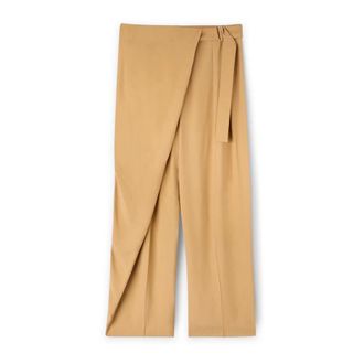 Motivi Viskose Sarong Hose - - Trousers - Damen - Beige - 2XS