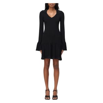 Liu Jo Strickkleid mit ECS Stil - - Dresses - Damen - Schwarzk - L