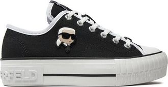 Karl Lagerfeld Sneakers aus Stoff KL60424 Schwarz