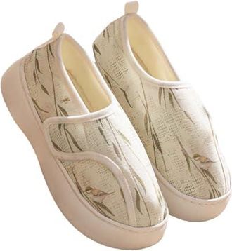 Generic Pantoufles pour hommes automne et hiver couleur unie fermeture &eacute;clair et double face &eacute;pais chaud d&eacute;contract&eacute; rembourr&eacute; Fluff Yeah pantoufles femmes mu