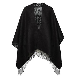 V&deg; 73 Caroline Wende-Cape - - Jackets - Damen - Schwarzk - ONE SIZE