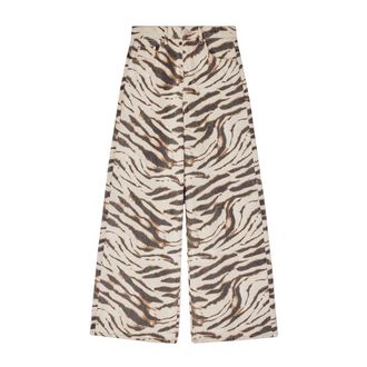 Ganni Printed Denim Lari Jeans - - Jeans - Damen - Mehrfarbig - W25