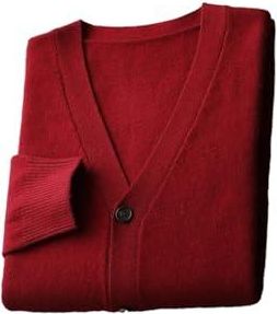 Generic Cardigan en laine m&eacute;rinos pour homme - Couleur unie - Col en V, b, XL