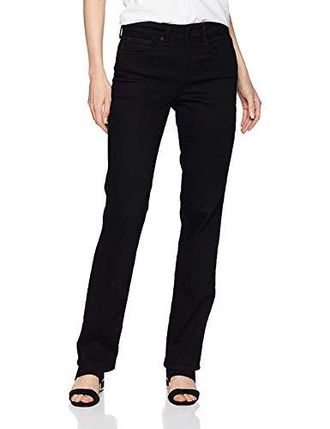 NYDJ Marilyn Straight Denim Jeans, Noir, 48 Femmes