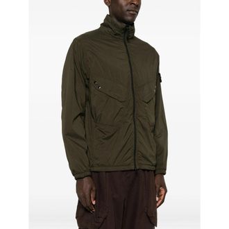 Stone Island David-TC Garment-Dyed Jacket - Green