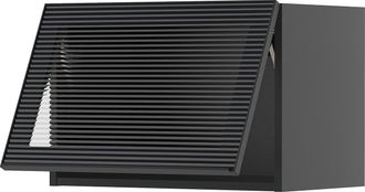 IKEA METOD Wandschrank horiz. m Vitrinentür