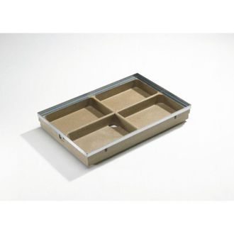 Aco Bodenwanne Vario Polymerbeton 60 x 40 cm inkl. Stahlzarge Schuhabstreifer