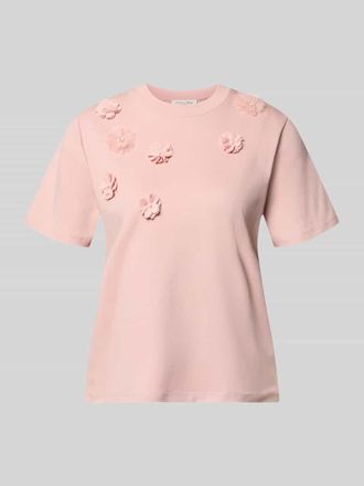 Christian Berg T-Shirt mit floralen Applikationen