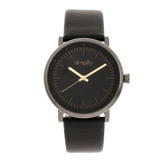 Simplify Vereinfachen Sie die 6200 Lederarmbanduhr