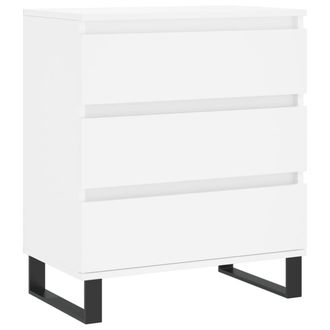 vidaXL Credenza Bianca 60x35x70 Cm In Legno Multistrato - Vidaxl