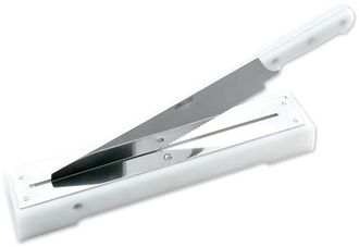 Arcos Professional Utensils - Copue Pain - Lame Acier Inoxydable 440 mm - Polyéthylène Couleur Blanc