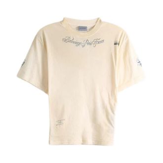 Balenciaga Klassisches T-Shirt mit kurzen &Auml;rmeln - - Tops - Damen - Beige - S