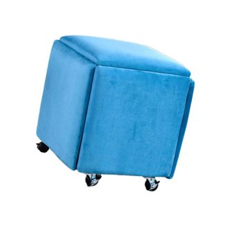 Generic 5-in-1-stapelbare quadratische Ottoman-Hocker, Kombinationssitze for kleine R&auml;ume, for die Nutzung im Spielzimmer, im Lernb&uuml;ro, im Innenhof, im Garten