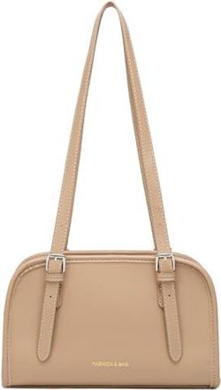 Generic Sac à bandoulière en cuir pour femme avec poches intérieures Sacs à main à bandoulière pour couleur unie Sac à main supérieur tendance pour les voyage