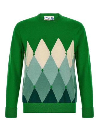 Ballantyne Pull Col Rond - Vert