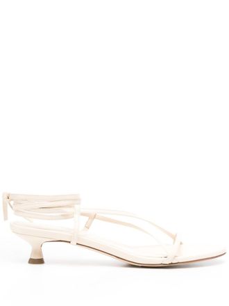 Aeyde sandales Paige 35 mm en cuir - Tons neutres