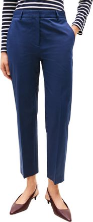 Tommy Hilfiger Damen CO Slim Straight Chino WW0WW40504 Chino, Blau (Pitch Blue), 42, Blau (Pitch Blue), 42 W