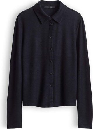 someday Langarmshirt Kiresi soft aus weichem Jersey Leicht taillierter Schnitt mit elastischem Griff und Knopfleiste