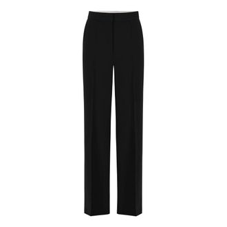 Elisabetta Franchi Leichte Cr&ecirc;pe-Stoffhose - - Trousers - Damen - Schwarzk - M