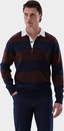 van Laack Rugbyshirt gestrickt mit Kaschmir