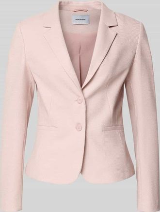 More & More Slim Fit Blazer mit Reverskragen