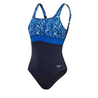 Speedo Damen Schwimmanzug SPDSCU CNTR ECLPS PT 1PC AF NAVY/BLUE