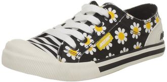 Rocket Dog Damen JAZZINDF-001 Sneaker, Schwarz mit G&auml;nsebl&uuml;mchen, 38.5 EU