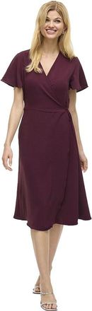 Vila Vilovie S/S Wrap Midi Dress - Noos