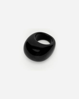 Arket Chunky Ring Aus Harz -Schwarz