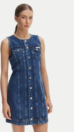 Calvin Klein Jeans Jeanskleid LV047F761G Dunkelblau Slim Fit