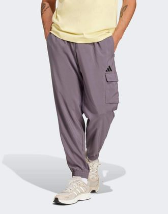 adidas adidas Performance - Essentials - Pantalon cargo &agrave; petit logo - Gris strata et noir