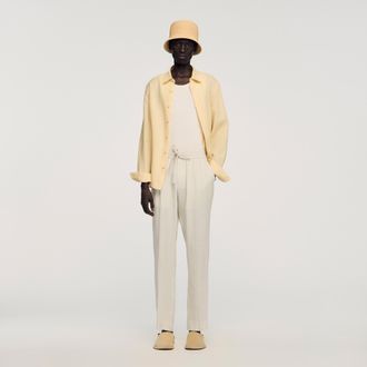 Sandro Leinenhose mit Gummibund
