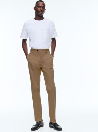 Fursac Pantalon chino en serge de coton - Taille 44 - Homme