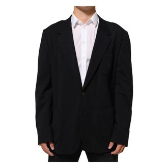 Dolce & Gabbana 2-Knopf-Sakko-Blazer - - Jackets - Herren - Schwarzk - 3XL