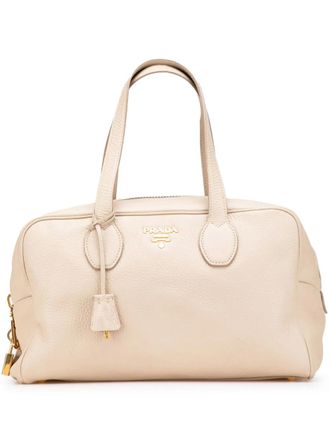 Prada sac porté épaule Vitello Daino (2000-2013) - Blanc