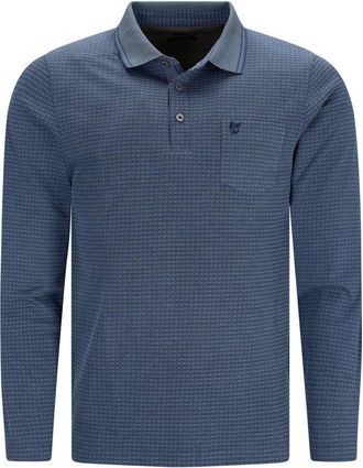 Hajo Poloshirt Softknit-Polo in Karojacquard allover