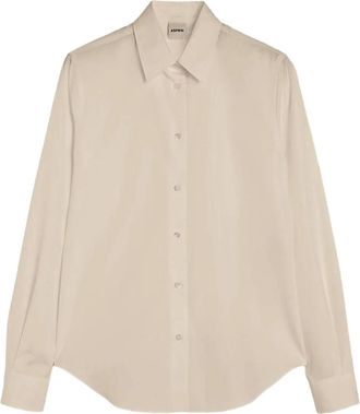 Aspesi long-sleeve button-down shirt - Nude
