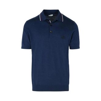 Etro Homme, Tops, Bleu, Taille: XL Polo Chemises