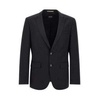 HUGO BOSS Homme, Vestes, Noir, Taille: S Blazer en Laine Vierge Cool Wool