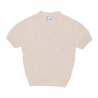 Arte Back Graphic Knit Tee - - Knitwear - Herren - Beige - XL
